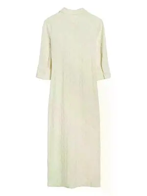 JIL SANDER Floral-embellished Maxi Dress - Neutrals