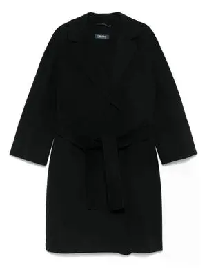 Max Mara Arona Wool Coat - Black