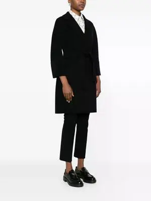 Max Mara Arona Wool Coat - Black