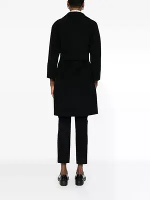 Max Mara Arona Wool Coat - Black