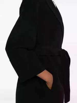 Max Mara Arona Wool Coat - Black