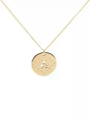 A.p.c. Eloi Disc-pendant Necklace - Gold