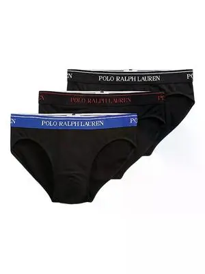 Polo Ralph Lauren Three-pack Cotton Briefs - Black