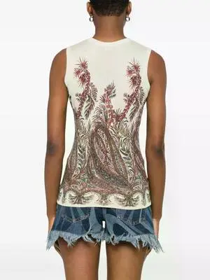 Etro Paisley-print Top - Neutrals
