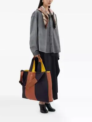 Sunnei Everyday Colour-block Tote Bag