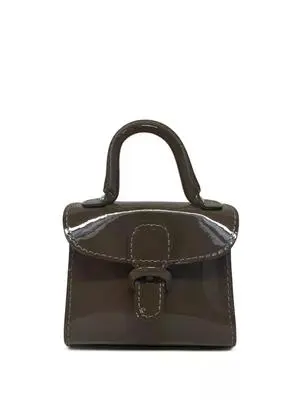 Delvaux Leather Top Handle Tote Bag
