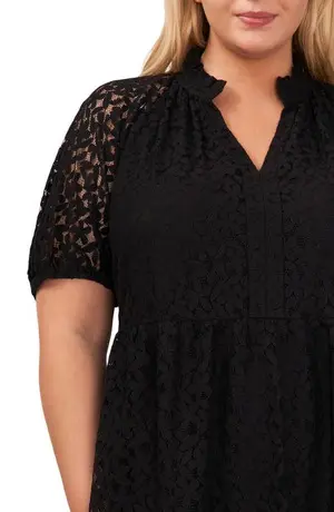 CECE DUPRAZ Lace Tiered Babydoll Dress