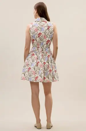 Rebecca Taylor Floral Cotton Shirt Dress