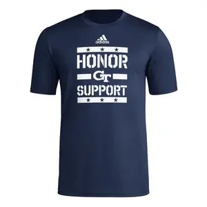 Adidas Georgia Tech Yellow Jackets Honor & Support Pre-game T-shirt