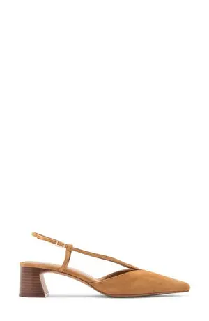 Jeffrey Campbell Annemarie Slingback Pumps - Tan Suede