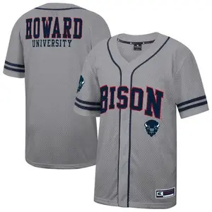 COLOSSEUM Howard Bison Free Spirited Baseball Jersey - Gray