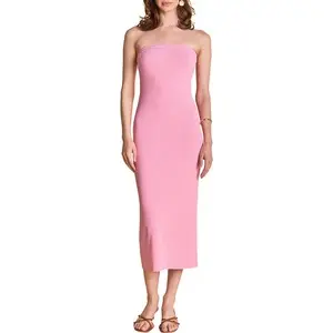 Endless Rose Knit Tube Midi Dress - Pink