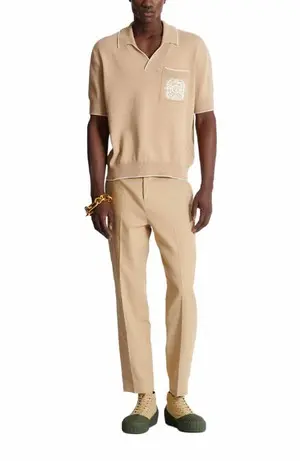 Balmain Straight-leg Tailored Canvas Trousers