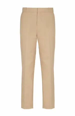 Balmain Straight-leg Tailored Canvas Trousers