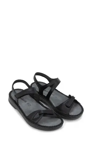 Naot Evora Sandal - Jet Black Leather