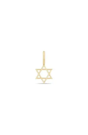 Zoe Chicco 14k Gold Star Of David Charm - Yellow Gold