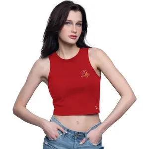 STARTER Tampa Bay Buccaneers Cropped Tank Top - Red