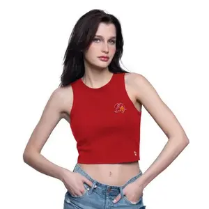 STARTER Tampa Bay Buccaneers Cropped Tank Top - Red