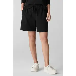 Eileen Fisher Stretch Organic Cotton Drawstring Shorts