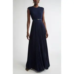St. John Pleated Evening Dresses