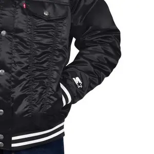 STARTER X Levi's Boston Celtics Silver Label Satin Trucker Jacket