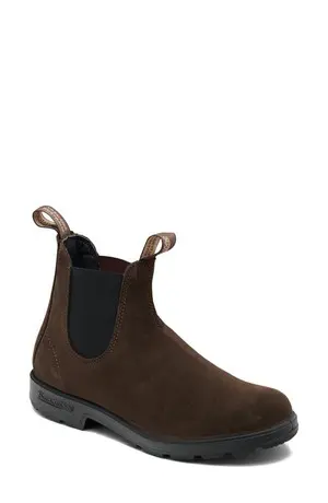 Water-Resistant Suede Chelsea Boots