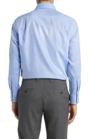 CHARLES TYRWHITT Non-iron Royal Oxford Shirt - Blue