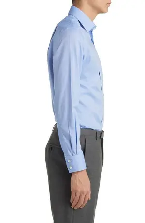 CHARLES TYRWHITT Non-iron Royal Oxford Shirt - Blue