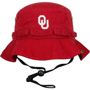 Top Of The World Oklahoma Sooners Angler Bucket Hat - Cardinal