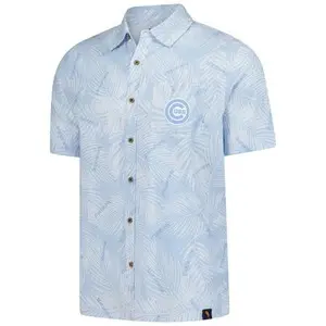 MARGARITAVILLE Chicago Cubs Linen Party Button-up Shirt