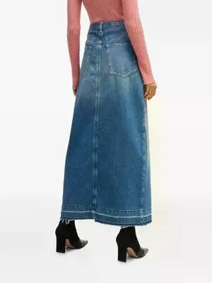 BOSS Maxi Denim A-line Skirt