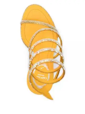 Rene Caovilla 110mm Cleo Crystal Sandals
