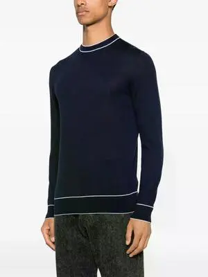 Eleventy Contrasting Trim Top - Blue