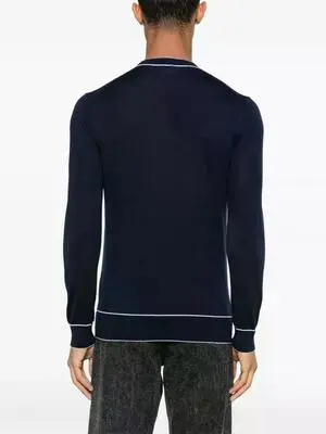 Eleventy Contrasting Trim Top - Blue