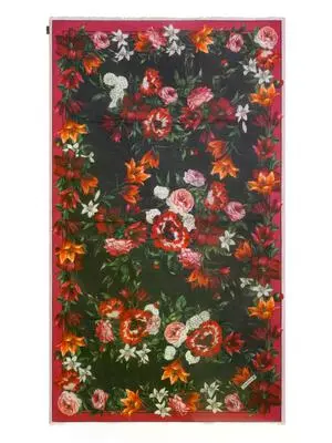 Dolce & Gabbana Floral-print Beach Towel - Red