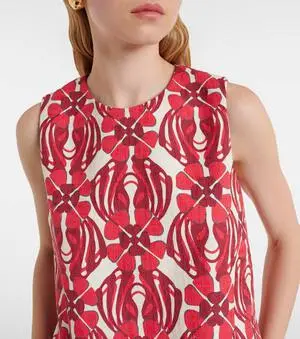 La DoubleJ La Scala Feather-trimmed Top