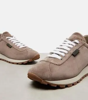 Brunello Cucinelli Suede Low Top Sneakers