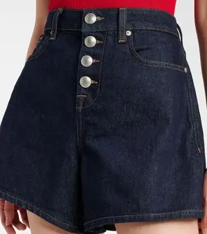 7 For All Mankind Kori High-rise Denim Shorts