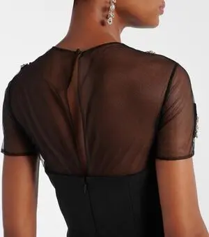 Safiyaa Embellished Crepe Gown