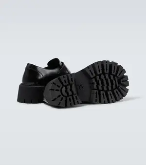 Balenciaga Tractor Leather Loafers