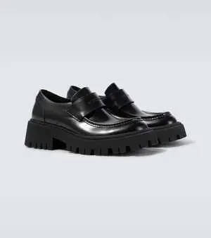 Balenciaga Tractor Leather Loafers