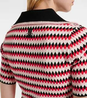 La DoubleJ Checkers Knitted Polo