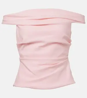 THE SEI Draped Off-shoulder Corset