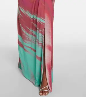 Simkhai Emma Printed Jersey Maxi Dress