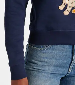 Valentino Garavani Embroidered Cotton Jersey Sweatshirt