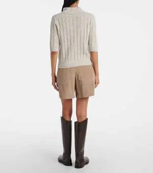 Brunello Cucinelli Sequined Cable-knit Sweater