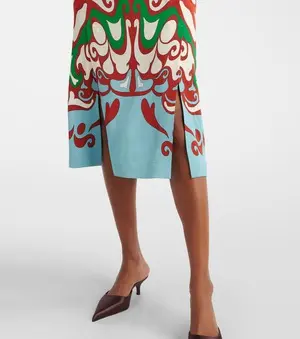 La DoubleJ Phoenix Placée Satin Midi Dress