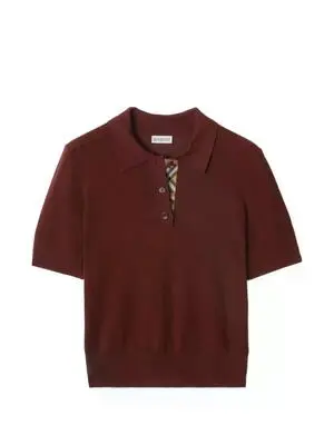Burberry Wool Polo Shirt - Brown