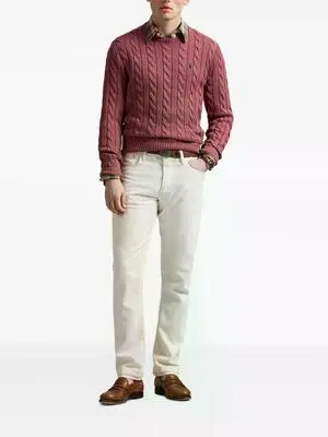 Polo Ralph Lauren Cable-knit Crew-neck Jumper - Red