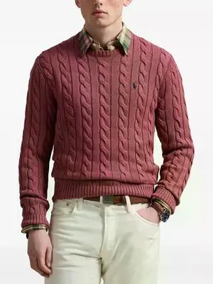 Polo Ralph Lauren Cable-knit Crew-neck Jumper - Red